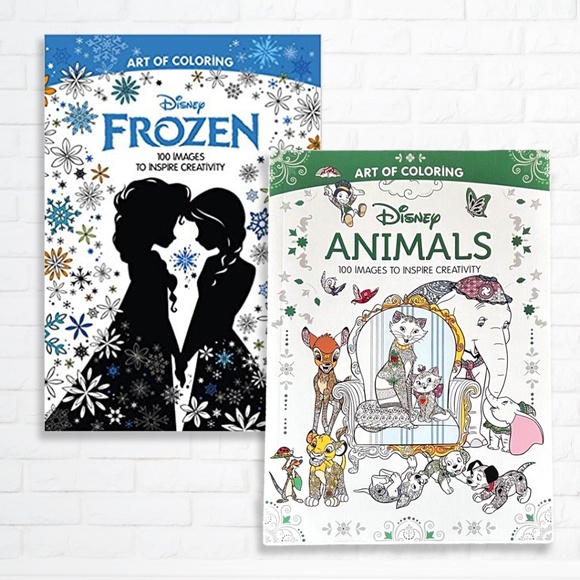 Disney | Office | Nwt Disney Art Of Coloring Set Of 2 Books Disney ...